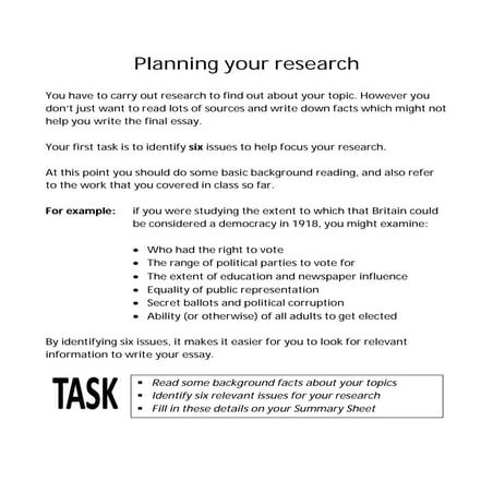 Advanced Higher History dissertation - choosing a topic | PPTX