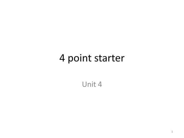 3 point starter | PPTX