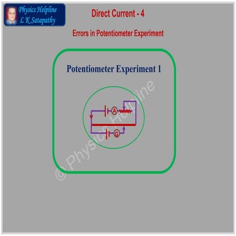 Potentiometer Experiment 1 | PPTX