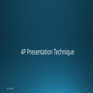 4P Presentation Technique.pptx SLIDESHARE | PPTX