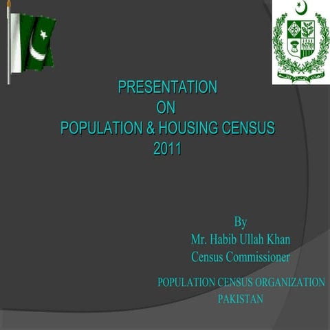 Presentation on population census statistics by population census ...