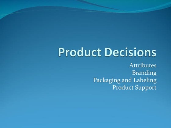 Chapter 12: Setting Product Strategy | PPT