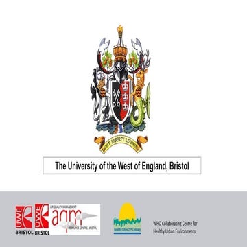 Routes to Clean Air 2015 - Prof. Jim Longhurst | PPT