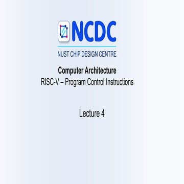 Program Control Instructions in RISC-V A | PDF