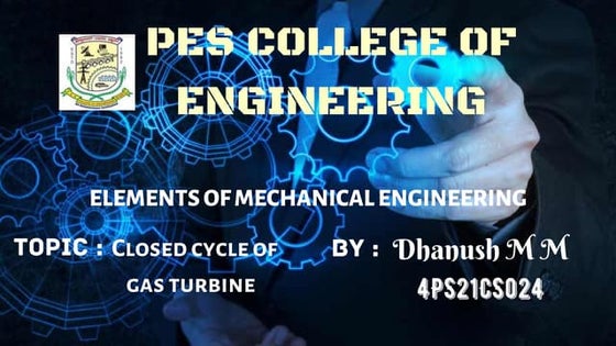 Gas turbine cycle (open and closed gas turbine cycle) | PPTX