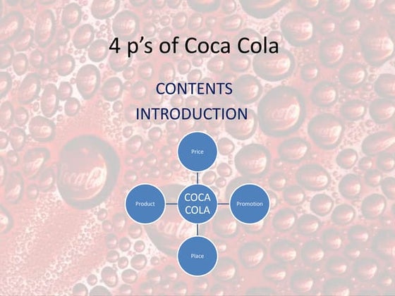 Coca-cola presentation | KEY | Food & Drink