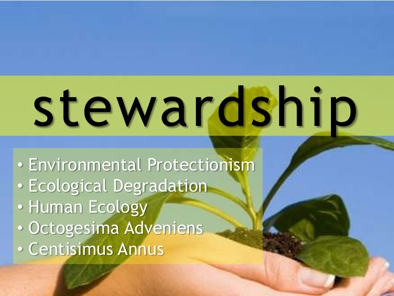 Stewardship.