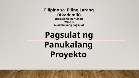 Q1-M5-Mga Dapat Gawin sa Pagsulat ng Panukalang Proyekto.pptx