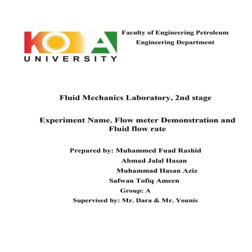 Exp 10 flow_rate | PDF
