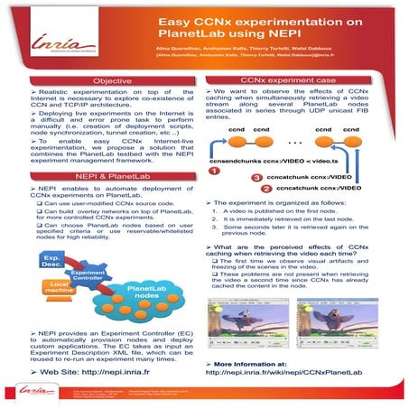 CCNxCon2012: Session 5: Easy CCNx experimentation on PlanetLab | PDF
