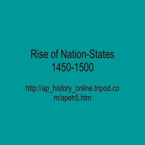4 rise of nation states | PPT