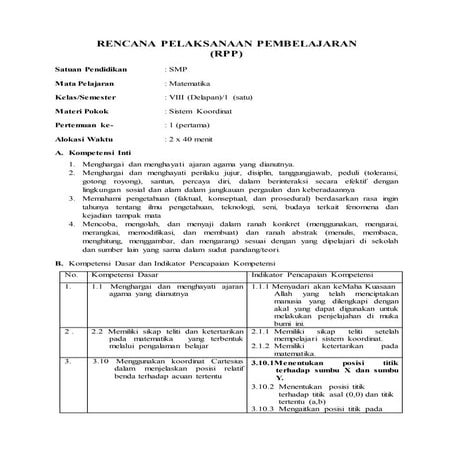 rpp matematika sma | PDF