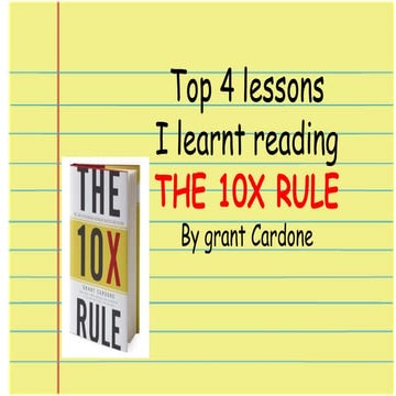 4 rules 10 x | PPT