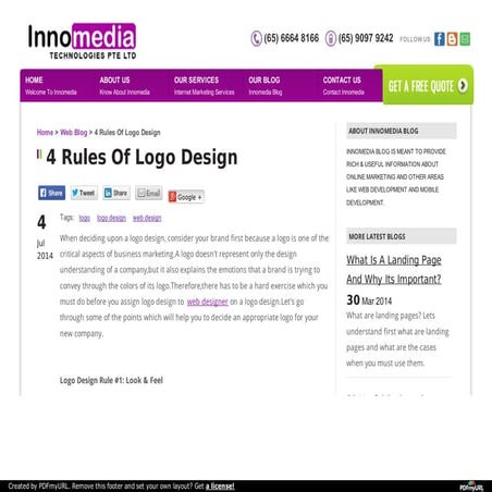 4 rules of logo design | PDF | Web Development | Internet