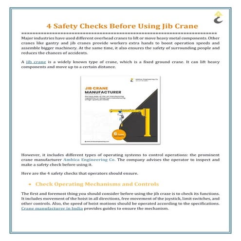 4 Safety Checks Before Using Jib Crane.pdf