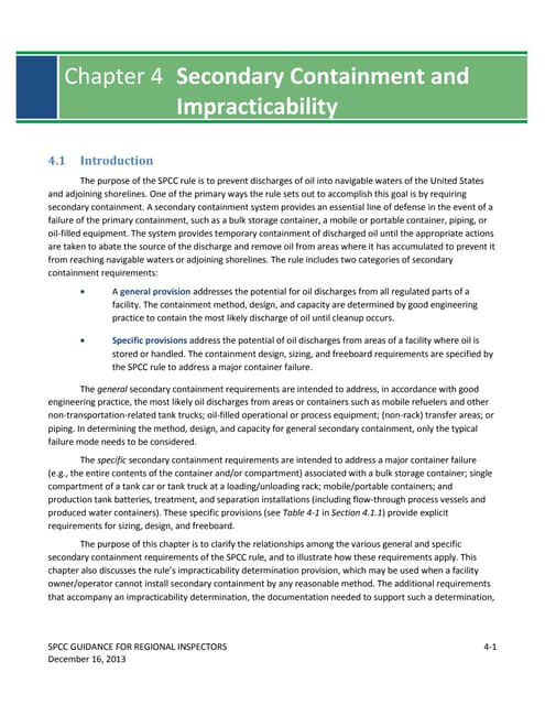 4 Secondarycontainment Impracticability 2014 Pdf