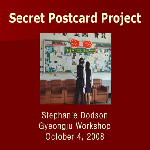 Secret Postcard Project | PPT