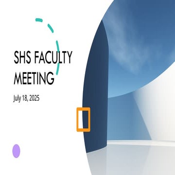 FACULTY MEETING Template for Smooth Flow of Sessions and Consolidation of Concerns(1).pptx