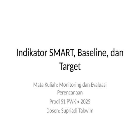 4 SMART_Baseline_Target_PWK jurusan arsitektur.pptx
