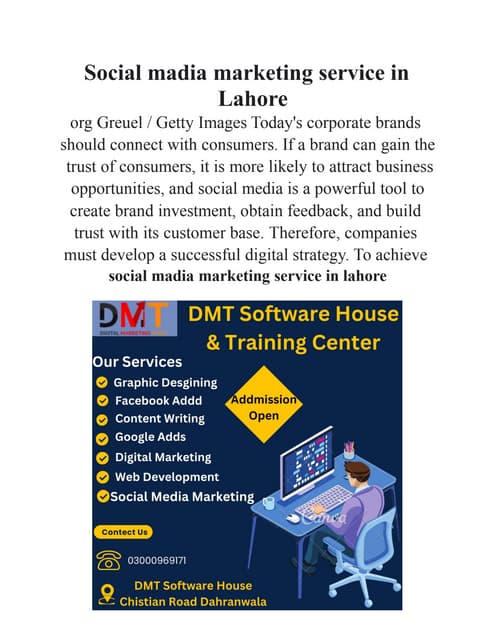 Social Media Marketing (SMM) | PPTX | Social Networking | Internet