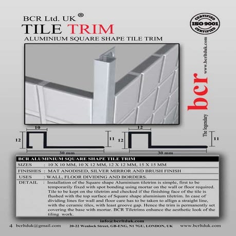 4 square SHAPE TILE TRIM | PDF