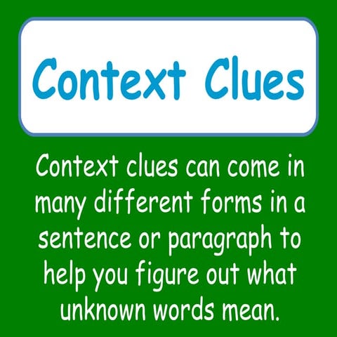 Context clues | PPT