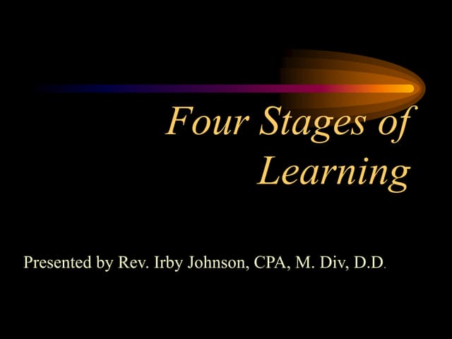 Stages of learning | PPT