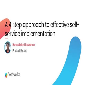 4 step implementation of effective self service | PPT