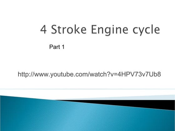 Aero Engines four stroke engine ......... | PPT