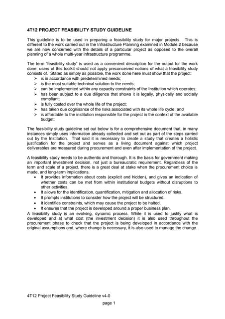 Feasibility study | DOCX