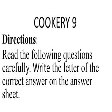 4th-cookery-exam Grade 9 Technology and Livelihood Education (1).pptx