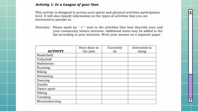 Active Recreation (Reacreational Activities) PE Quarter 4 MAPEH 9 | PPTX
