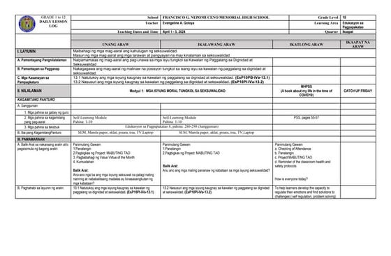 Dll esp 6 q4_w3 | PPT