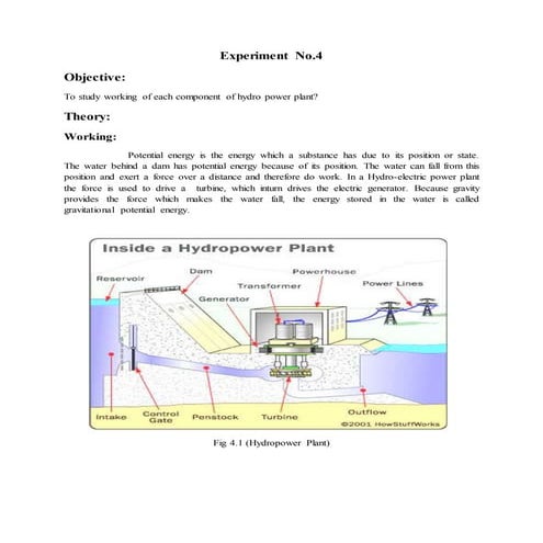 Hydro Power Plant Working Model