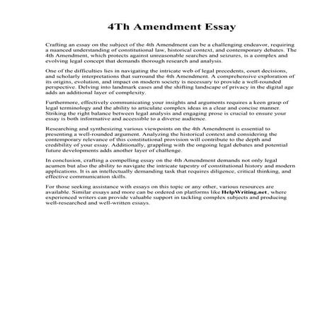 4Th Amendment Essay.pdf