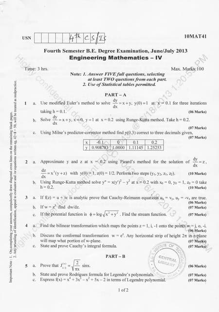 Numerical Methods Multiple Choice Questions Pdf