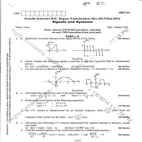 4th ec & te question papers dec 2013 | PDF