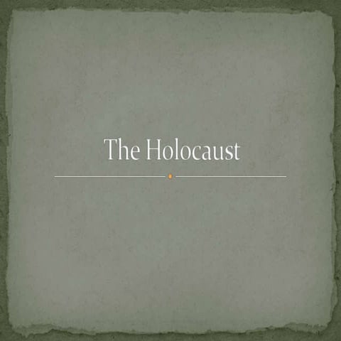 Holocaust Power Point | PPT