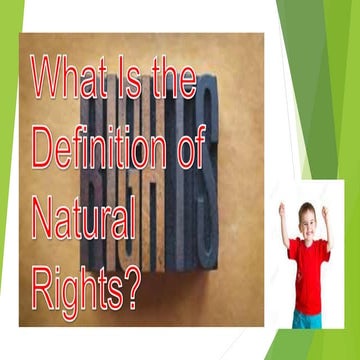 natural rights | PPTX
