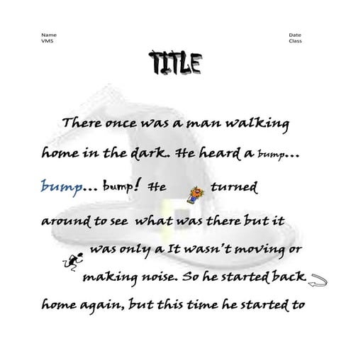 4th grade halloween story example | DOCX
