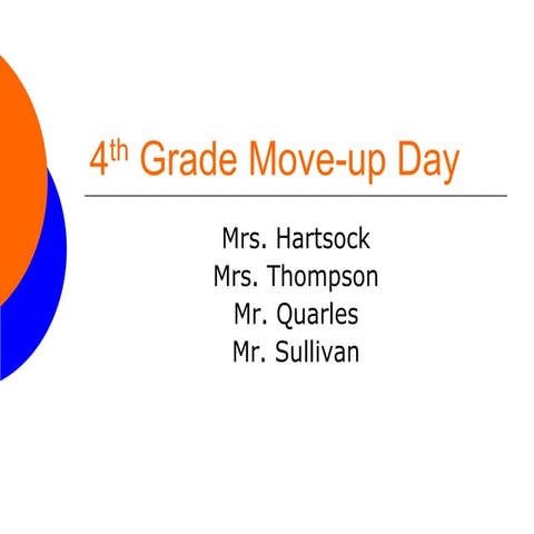 4th grade move up day | PPTX