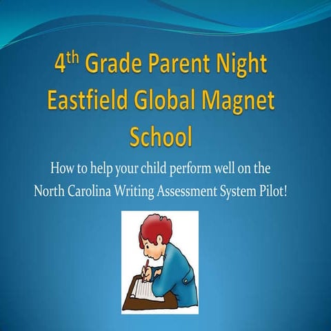 4th grade parent night writing test | PPT