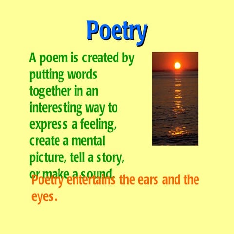 4th grade poetry | PPT