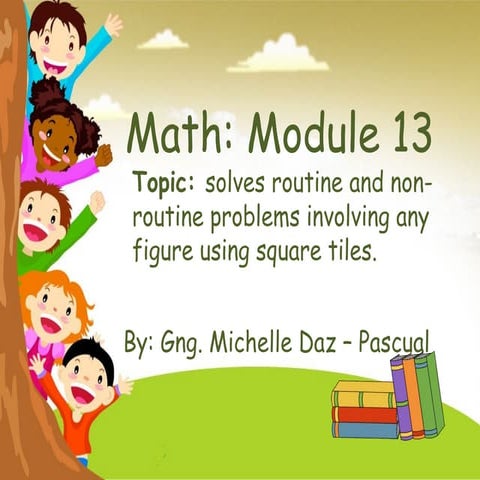 4thGrading_Math_Module13_solves routine and non-routine problems ...