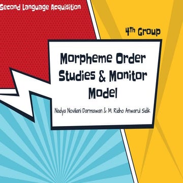 morpheme order studies and monitor model.pptx