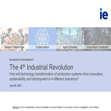 The 4th Industrial Revolution - A Scenario Analysis on the Future of ...