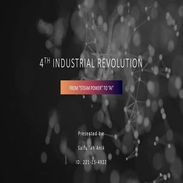 4th Industrial Revolution | PPTX