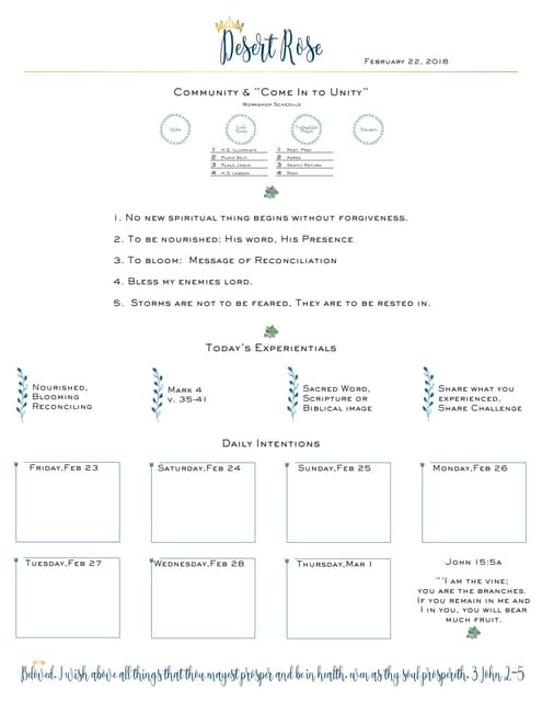 Desert Rose - Contemplative Practice worksheet | PDF | Spirituality ...