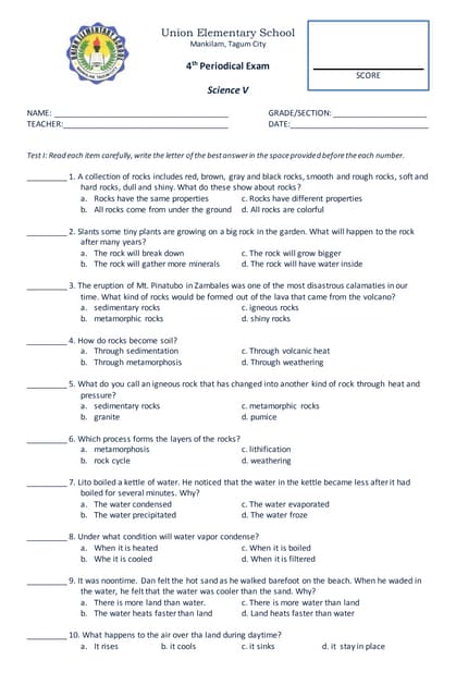 K 12 First Quarter Test In Science 4 k-12-first-quarter-test-in-science-4
