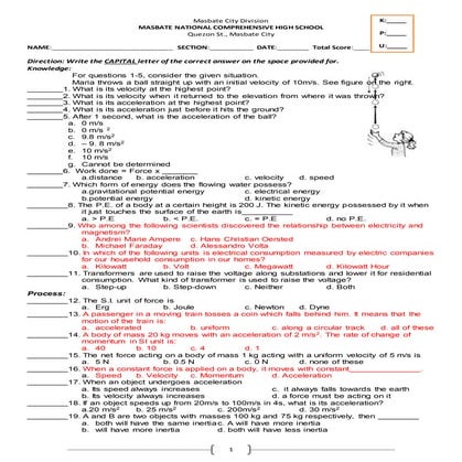 4th periodic test final | DOCX